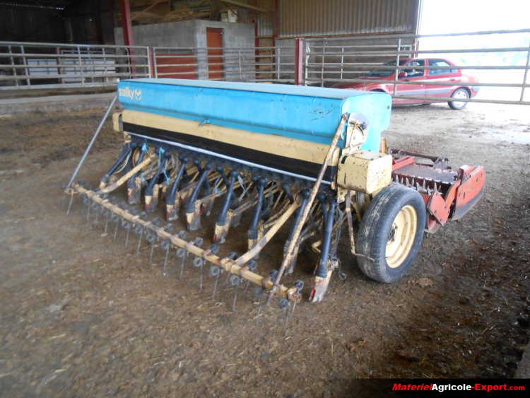 Kuhn Hr 301 + semoir Sulky, combiné de semis d'occasion, 3m, Vendée.