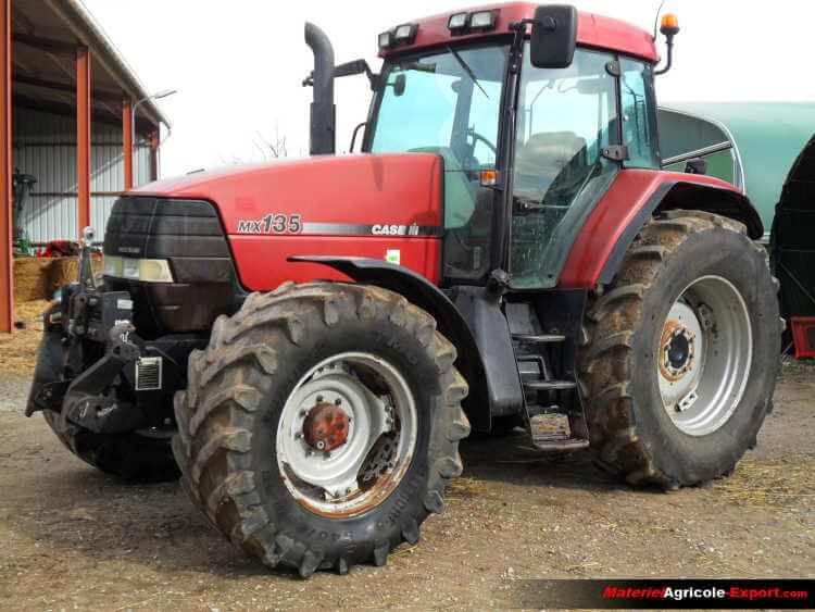 CASE IH MX 135, tracteur agricole d’occasion à vendre, Poitou Charentes.